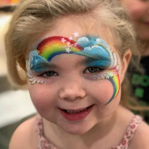 Rainbow and Clouds – The Face Paint Store