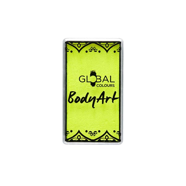 Global Body Art Face Paint with magnetic case- Neon Yellow 20g – The ...