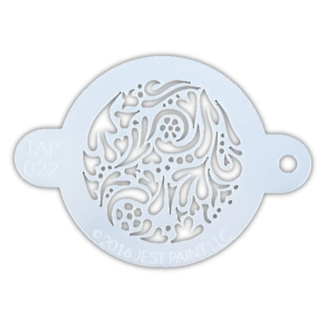 TAP Face Painting Stencils- TAP #022 Swirly – The Face Paint Store
