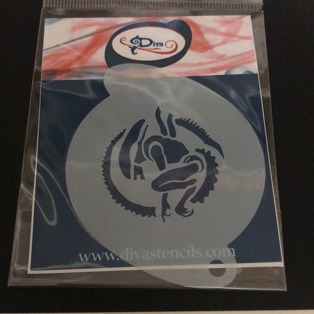 Diva designs face painting stencils Alien Stencil – The Face Paint Store